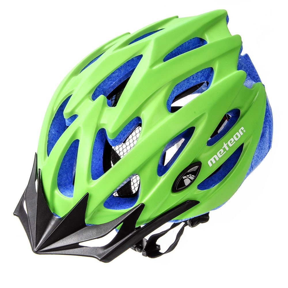 KASK ROWEROWY METEOR MV29 zielony/niebieski EPS | DYSCYPLINY SPORTOWE ...
