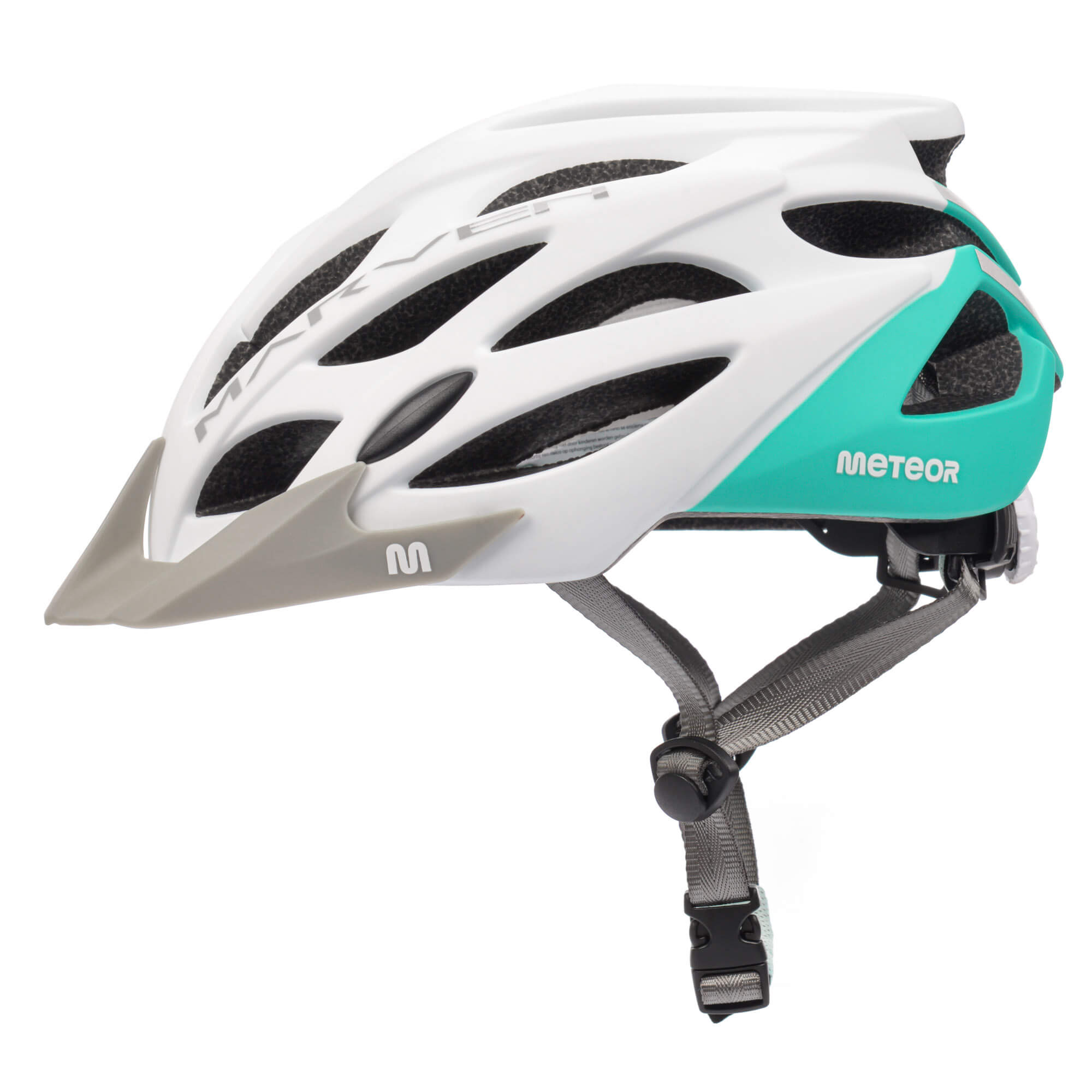 Kask rowerowy Meteor Marven M 55-58 cm biały/miętowy M | SPORT \ Rowery ...